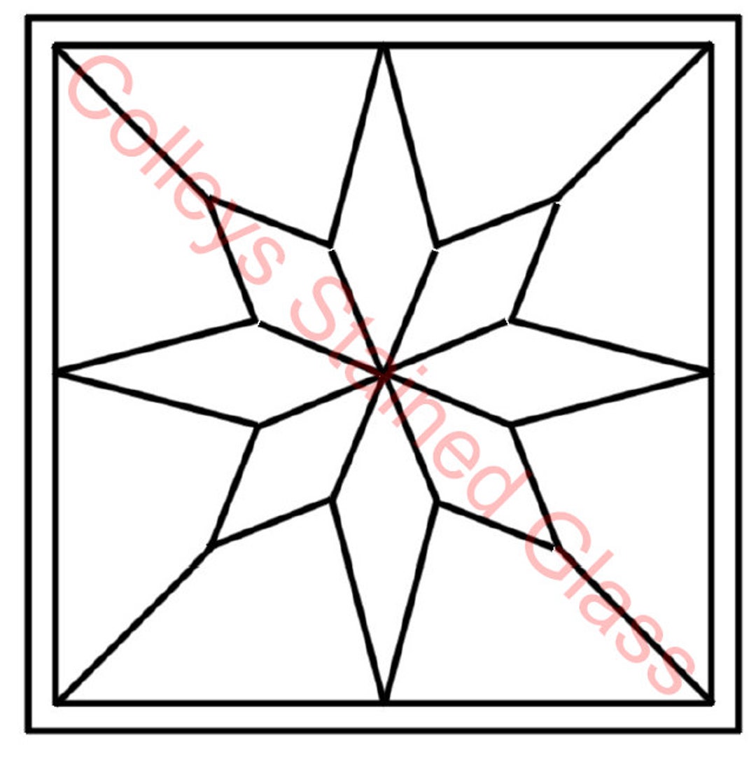 Simple Pattern, Stained Glass, Beginner, Geometric - Etsy