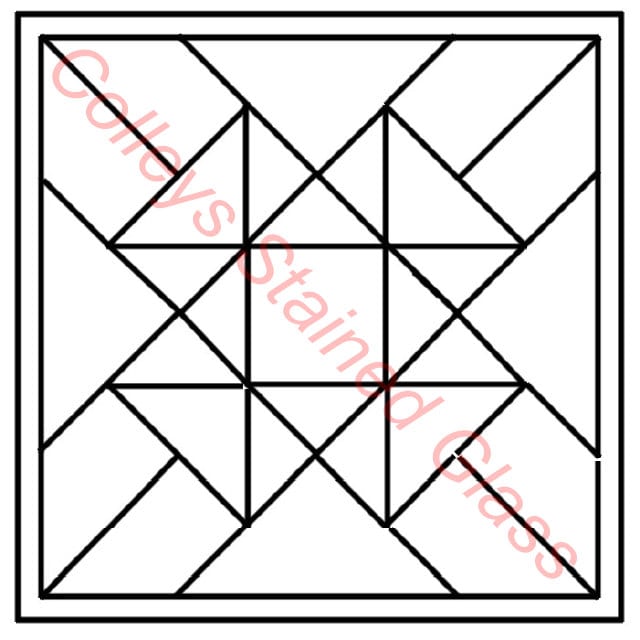 Simple, Beginner Stained Glass Pattern - Etsy