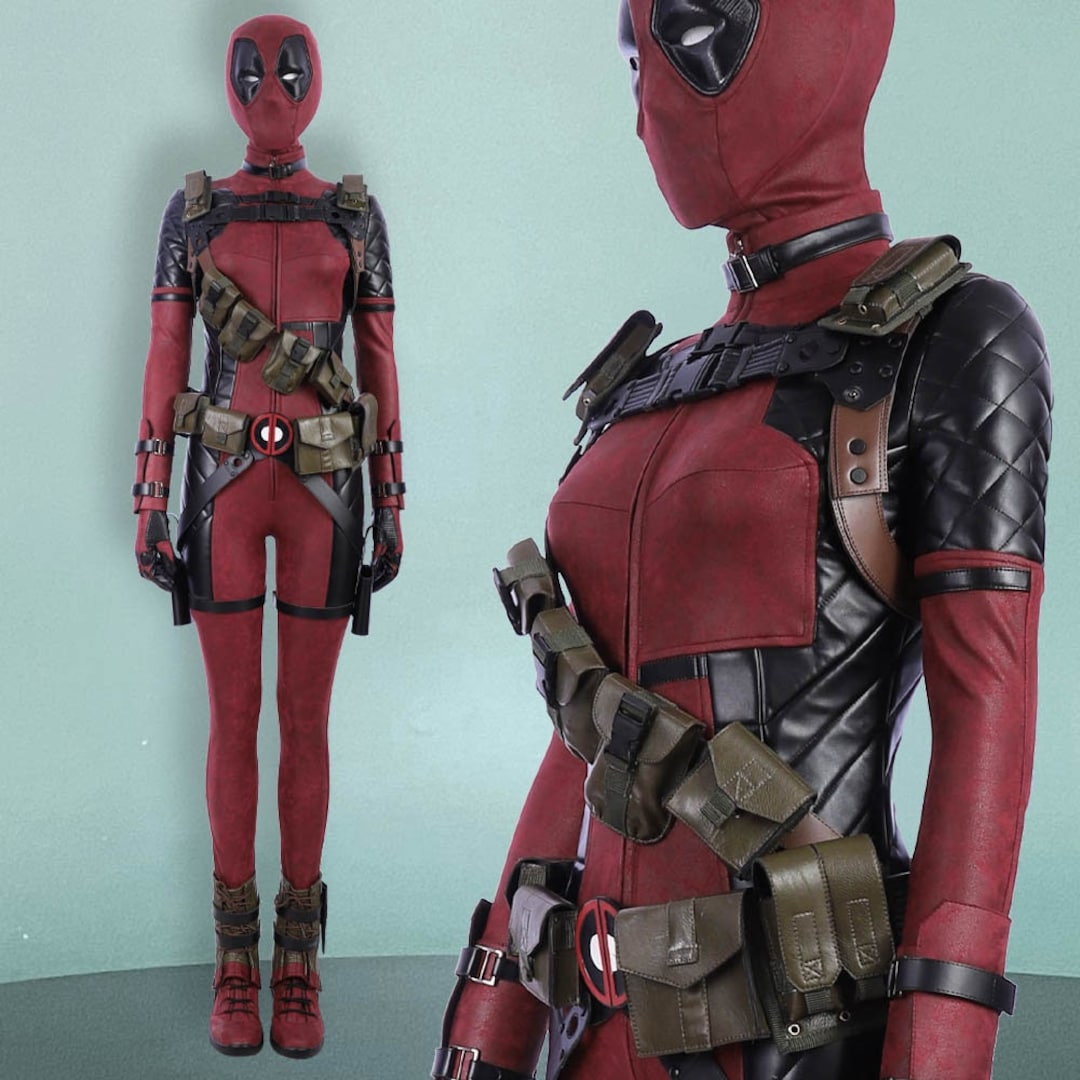 Lady Deadpool Costumes Cosplay Jumpsuit Wanda Wilson Lady - Etsy