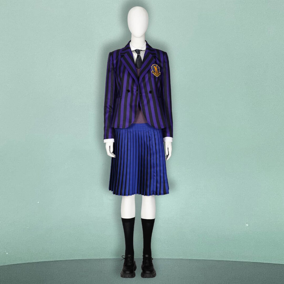 Enid Sinclair School Uniform Cosplay Costume Wednesday Addams - Etsy