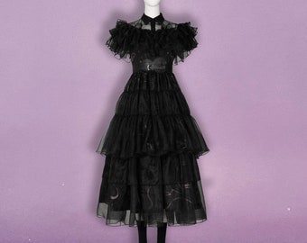Wednesday Addams Raven Dress - Etsy Israel