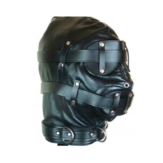 Leather Mask Sensory Deprivation Hood Costume Reenactment Gear - Etsy
