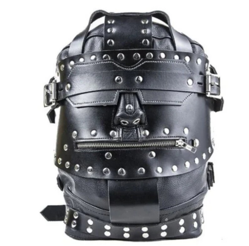 Leather Mask Sensory Deprivation Hood Costume Reenactment Gear - Etsy