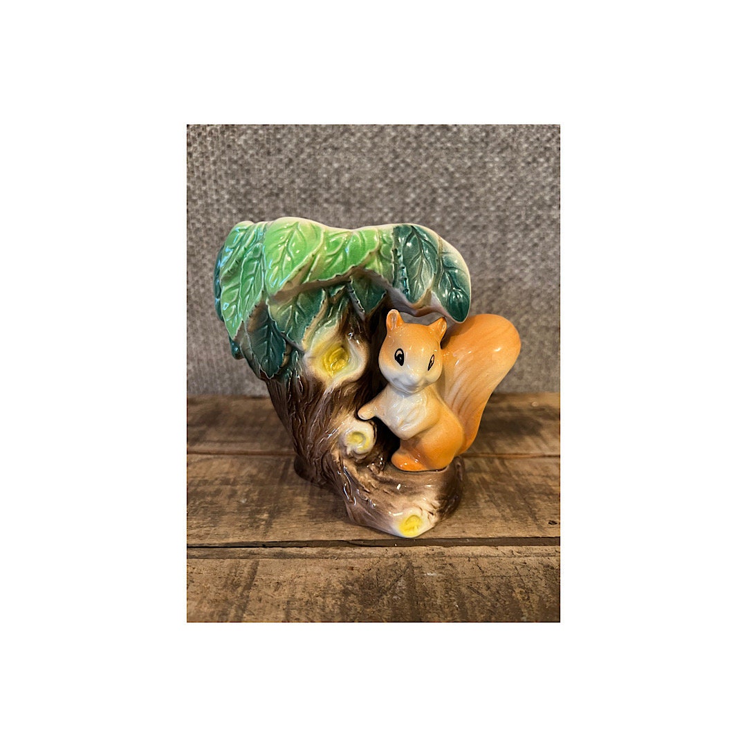 Vintage Hornsea Squirrel Fauna Planter - Etsy