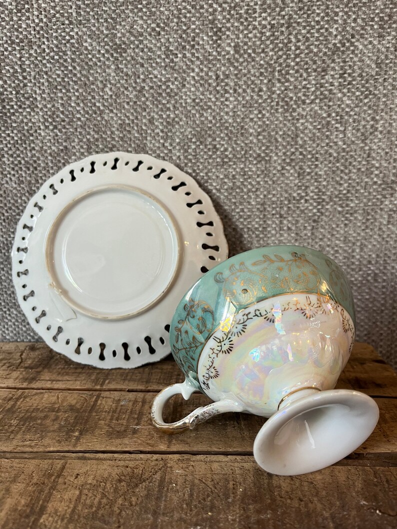 Beautiful Antique Iridescent Lusterware Tea Cup - Etsy