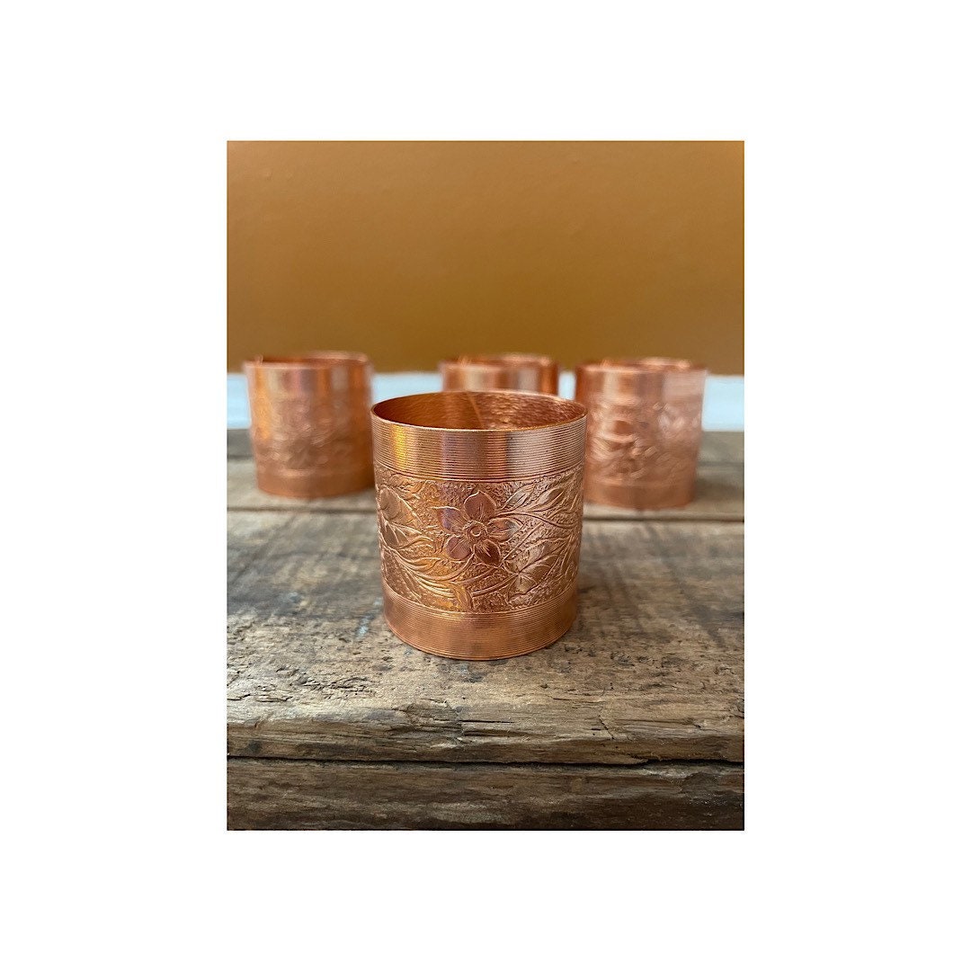 Set of Four Vintage Coppercraft Guild Napkin Ring Holders - Etsy