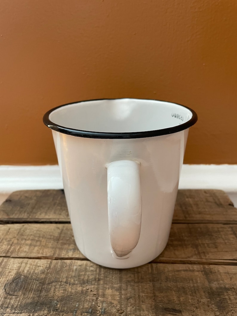 Antique Enamel Measuring Cup Quart Size - Etsy
