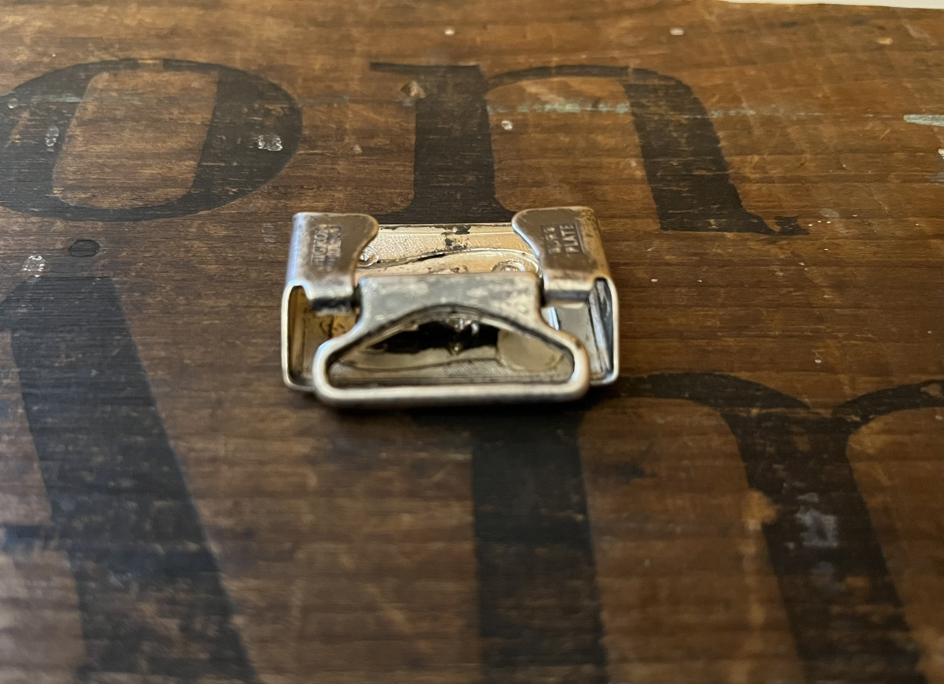 Vintage 1938 Hickok Belt Buckle Sterling Plate - Etsy