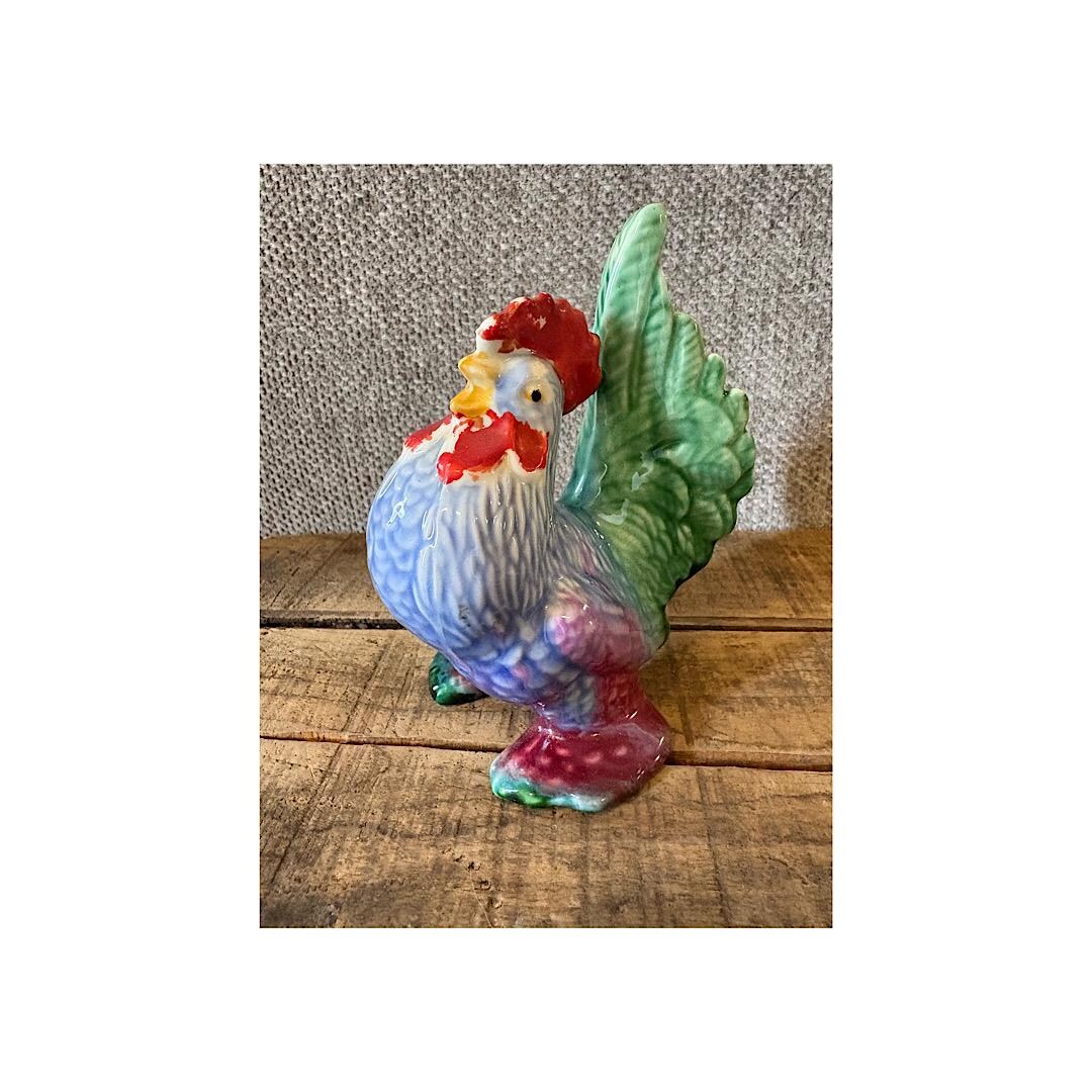 Vintage Rooster Statue Figurine From Japan - Etsy