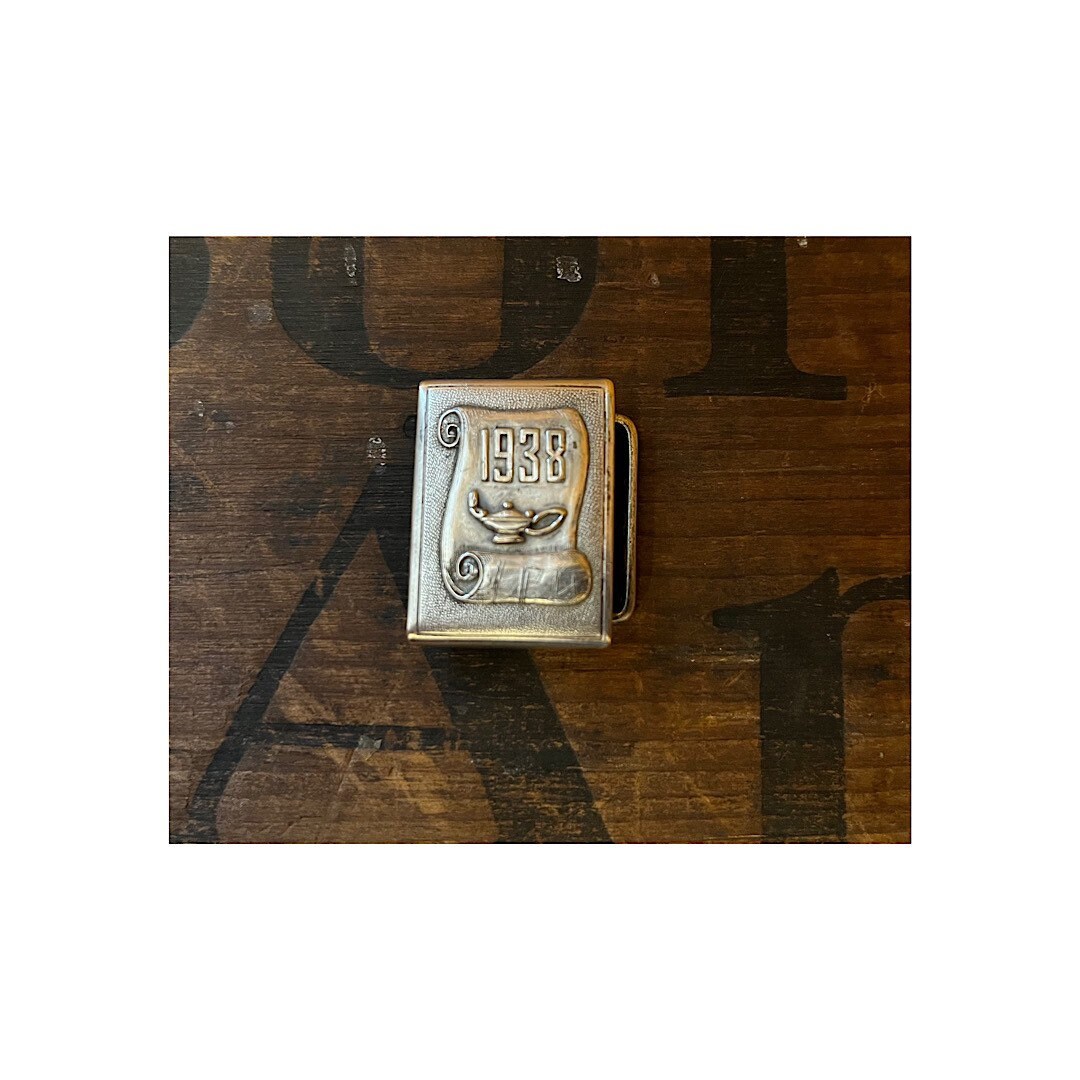 Vintage 1938 Hickok Belt Buckle Sterling Plate - Etsy