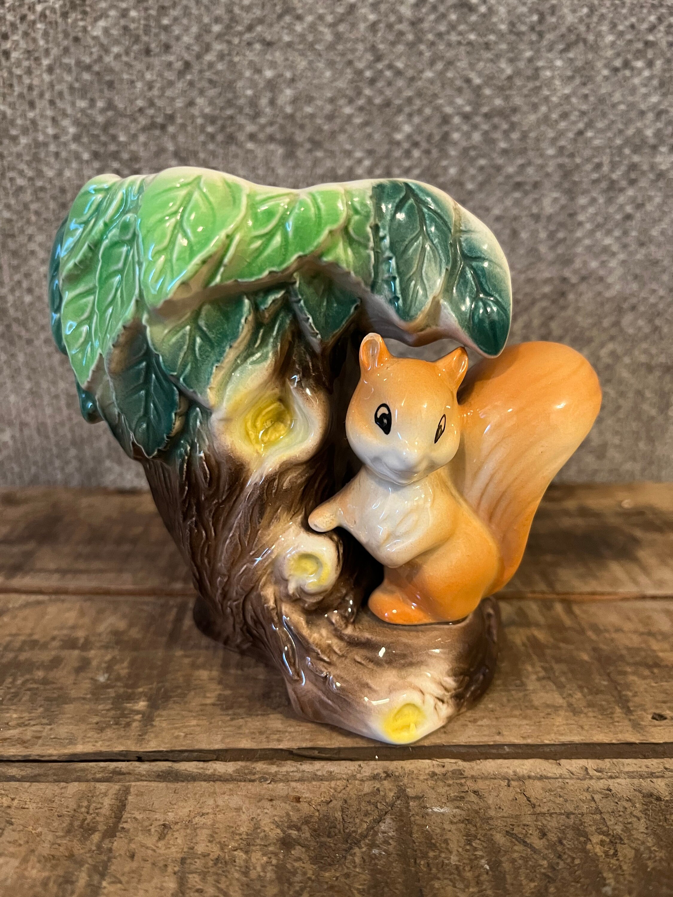 Vintage Hornsea Squirrel Fauna Planter - Etsy