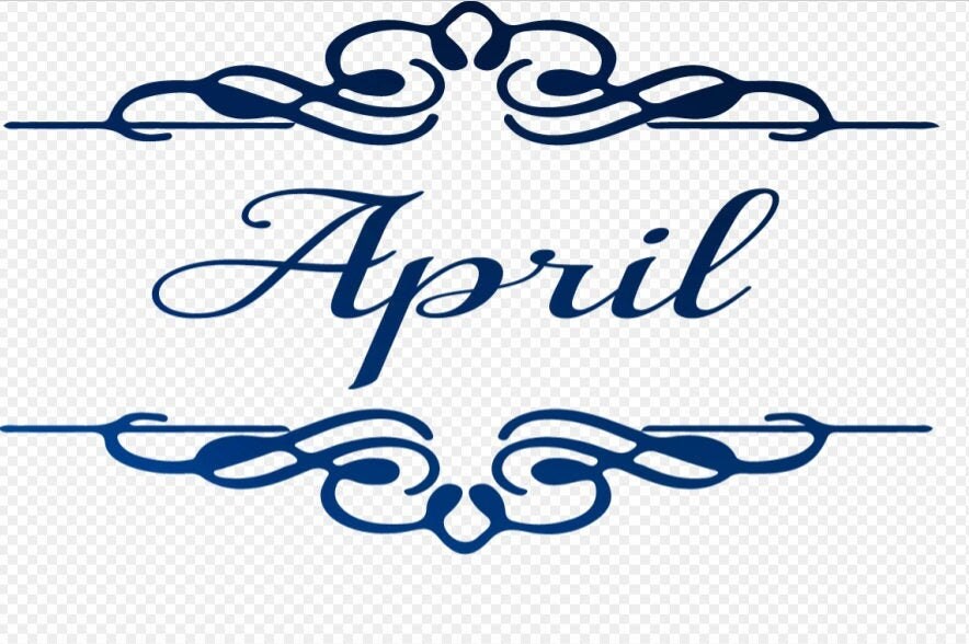 Name April svg | Etsy