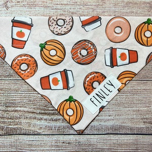 Personalized Fall Dog Bandana - Autumn Dog Bandana - Halloween Dog ...