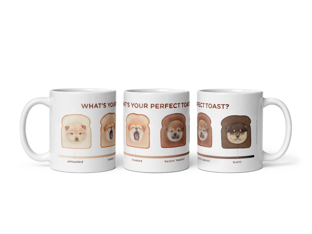 Shiba Inu Toast Chart Mug - Etsy