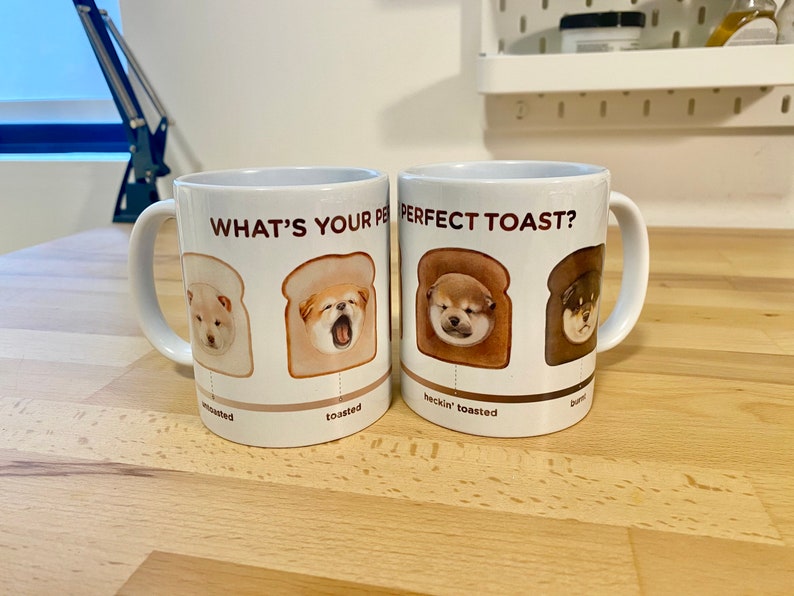Shiba Inu Toast Chart Mug - Etsy