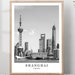 Shanghai China Travel Print Shanghai Black and White Photo Shanghai ...