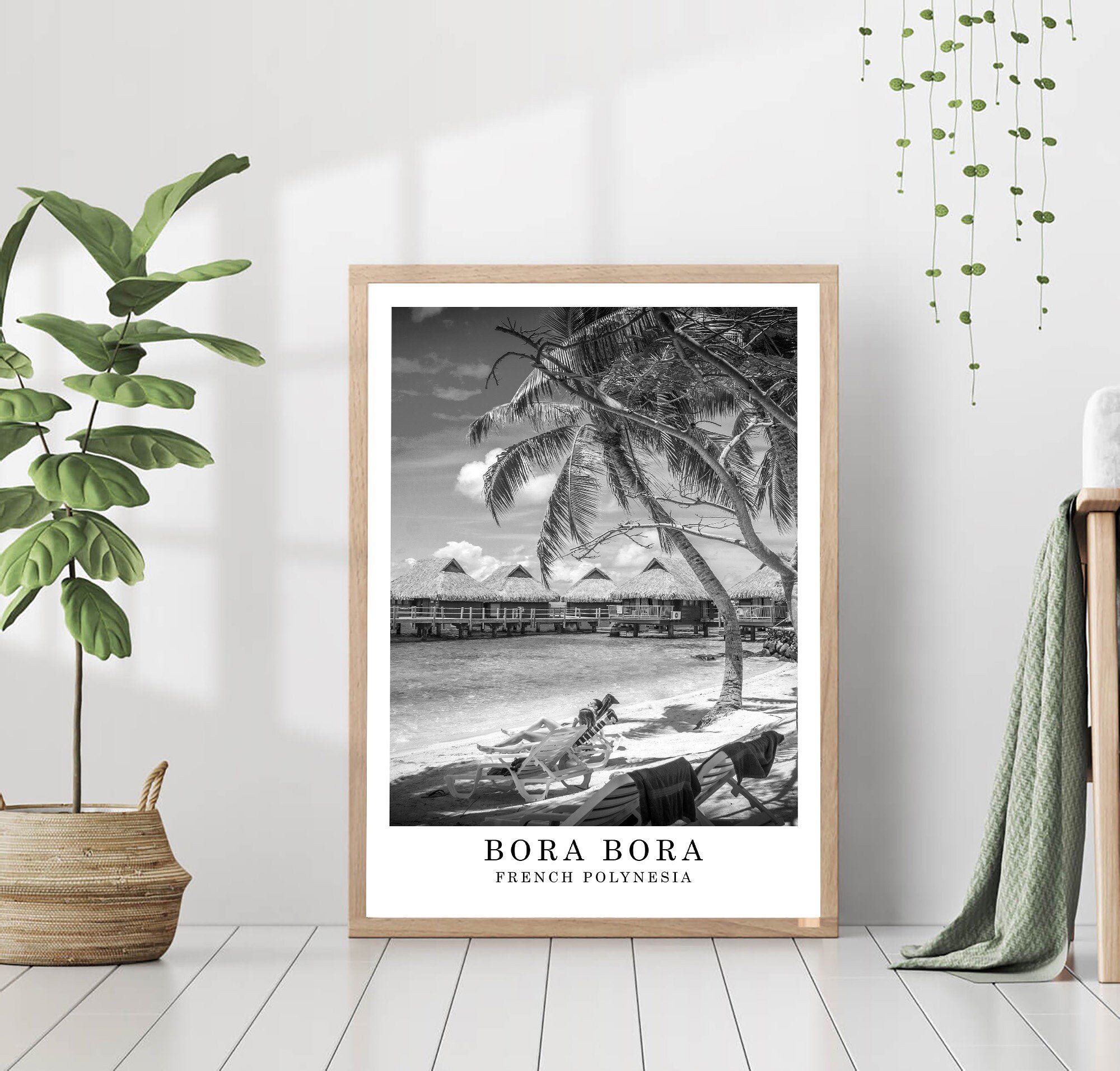 Bora Bora Travel Poster Bora Bora Black and White Photo Bora Bora ...