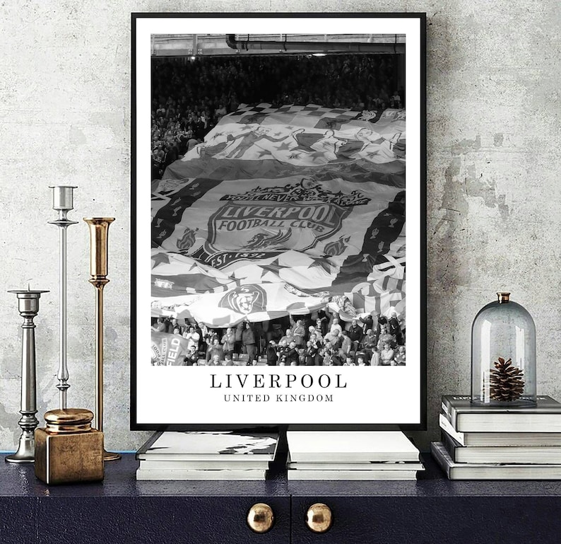 Liverpool Print Black and White Photo Liverpool City Landmark Poster ...