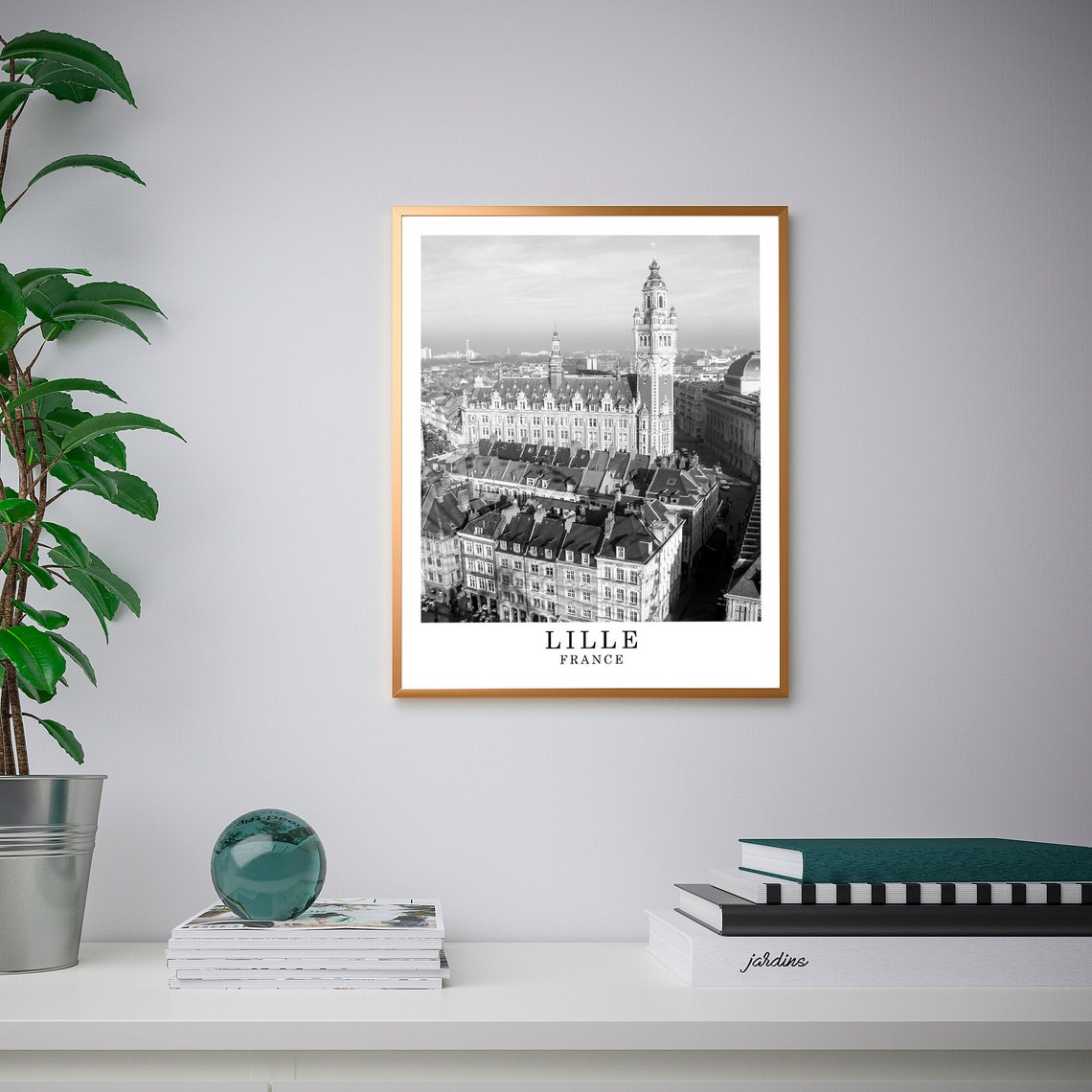 Lille France Travel Poster Lille Black and White Photo Lille Wall Art ...