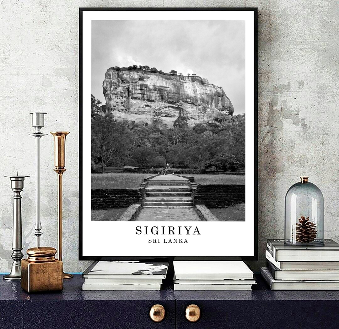 Sigiriya Sri Lanka Travel Print Sigiriya Black and White Photo Sigiriya ...