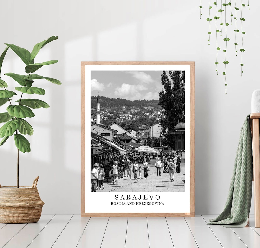 Sarajevo Travel Print Sarajevo Poster Sarajevo Wall Art Sarajevo City ...