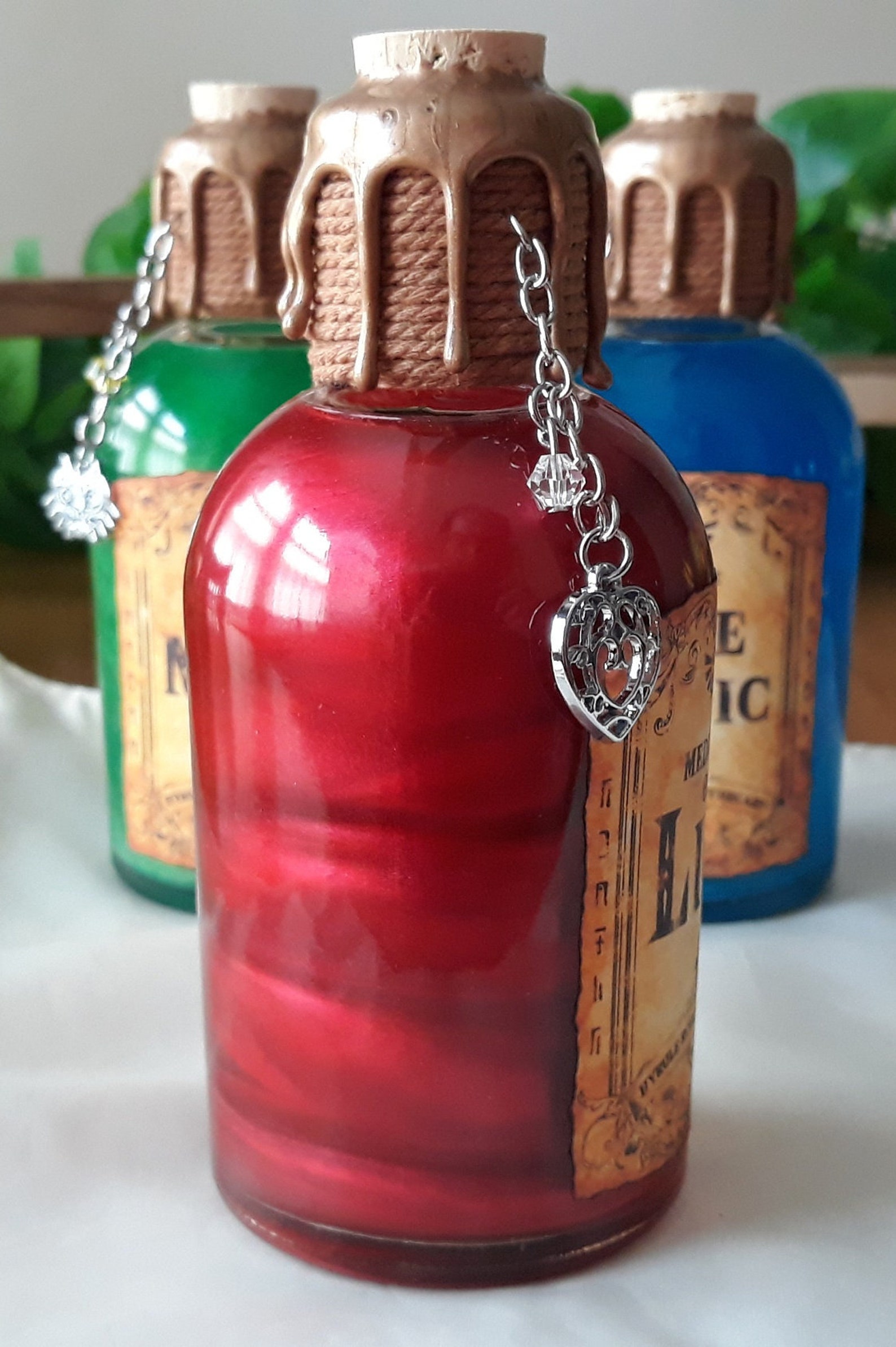 The Legend of Zelda Red Green and Blue Potions Inspired by - Etsy