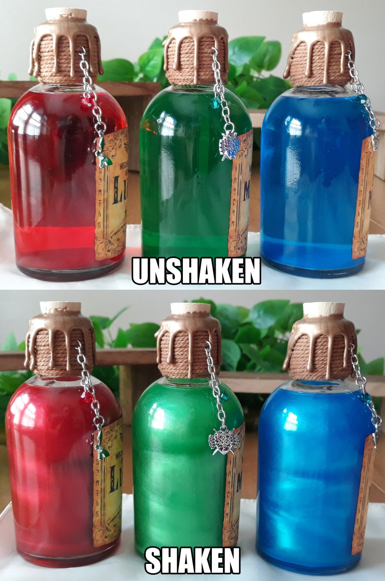 The Legend of Zelda Red Green and Blue 3 Potion Bundle - Etsy