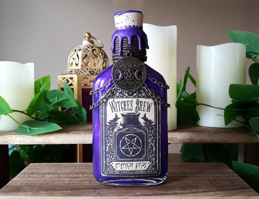 Witches Brew - A Decorative, Interactive Potion Bottle With Magical Swirling Effect / Witchcraft ...