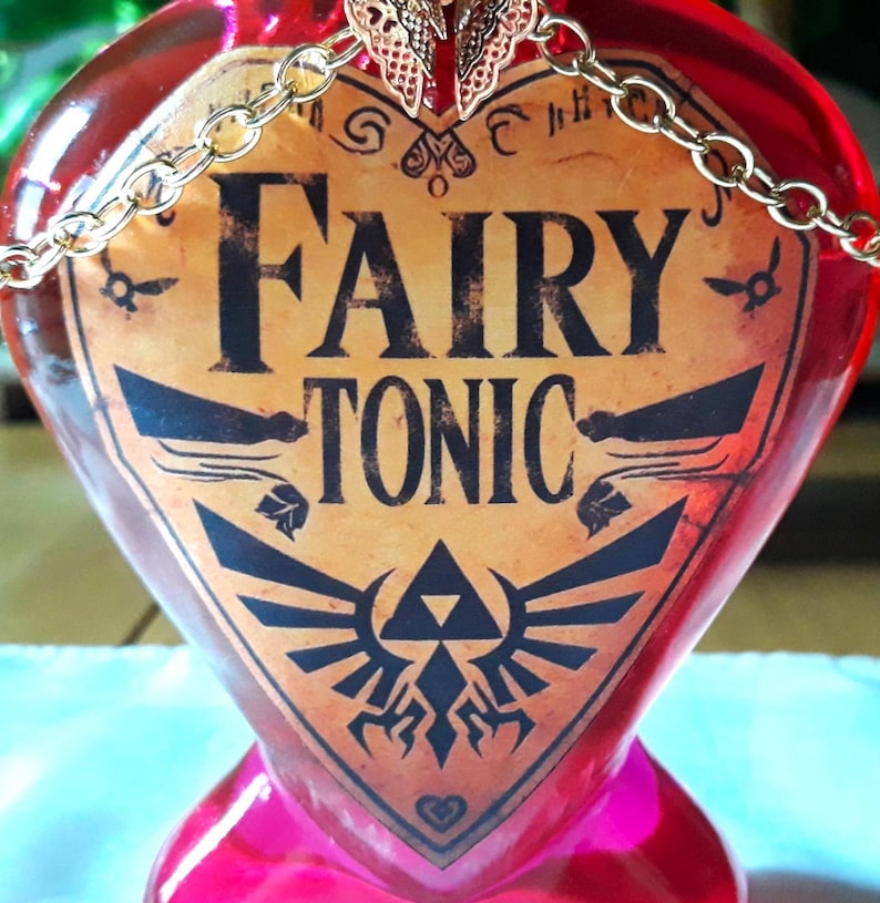 The Legend of Zelda FAIRY TONIC Potion Bottle With Magical Swirling ...