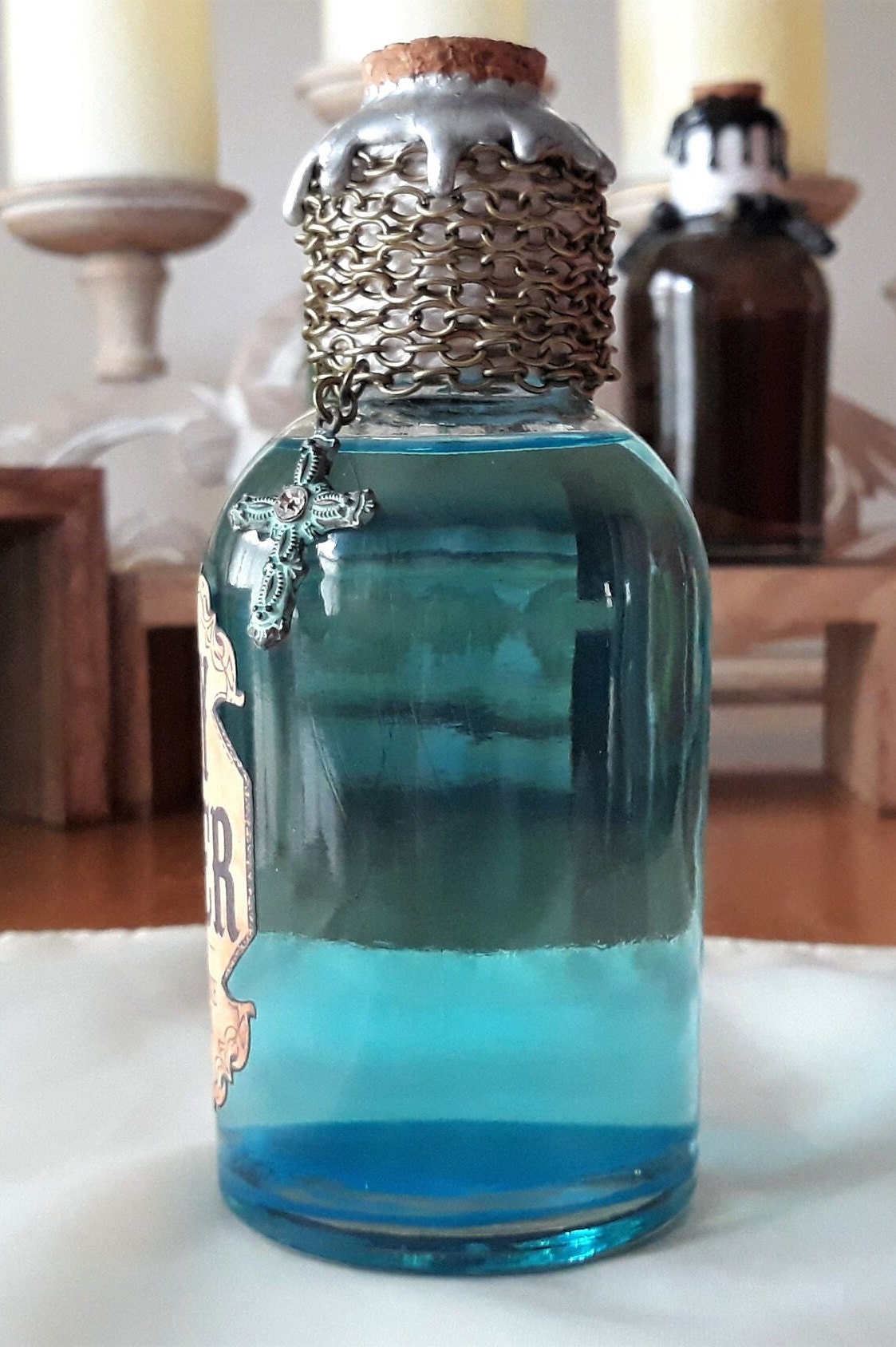 Final Fantasy Inspired HOLY WATER Potion Bottle With Magical - Etsy