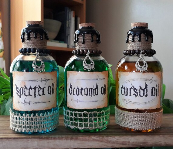 The Witcher Decorative Blade Oil Bottles Set 3 specter - Etsy