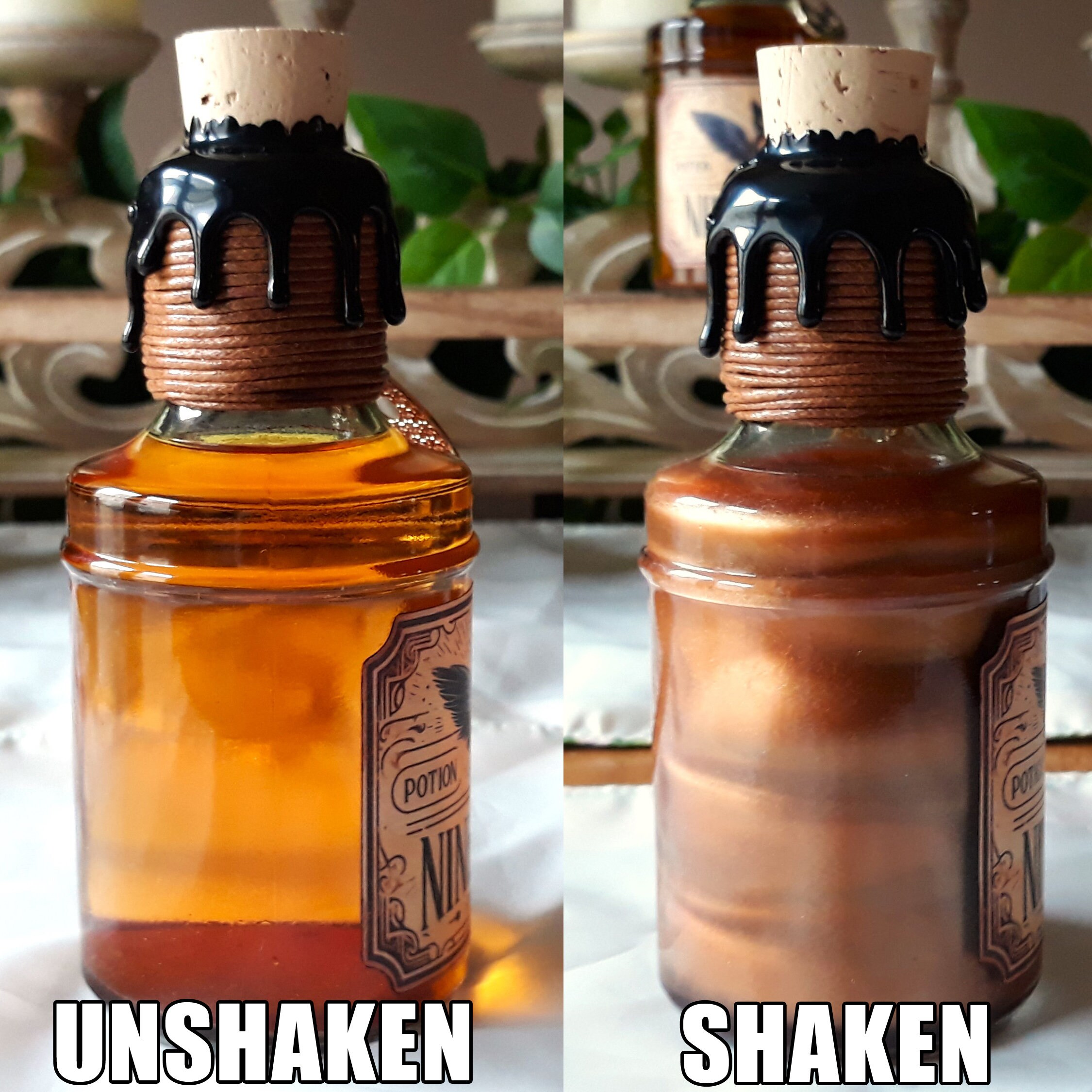 Potion of Nine Lives: Cat Themed Decorative Magic Potion Bottle - Etsy