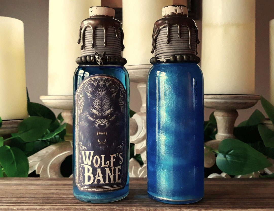 Wolf's Bane Potion Bottle: Interactive Fantasy Decor - Etsy