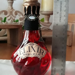 FINAL FANTASY Inspired ELIXIR Potion Bottle With Magical - Etsy