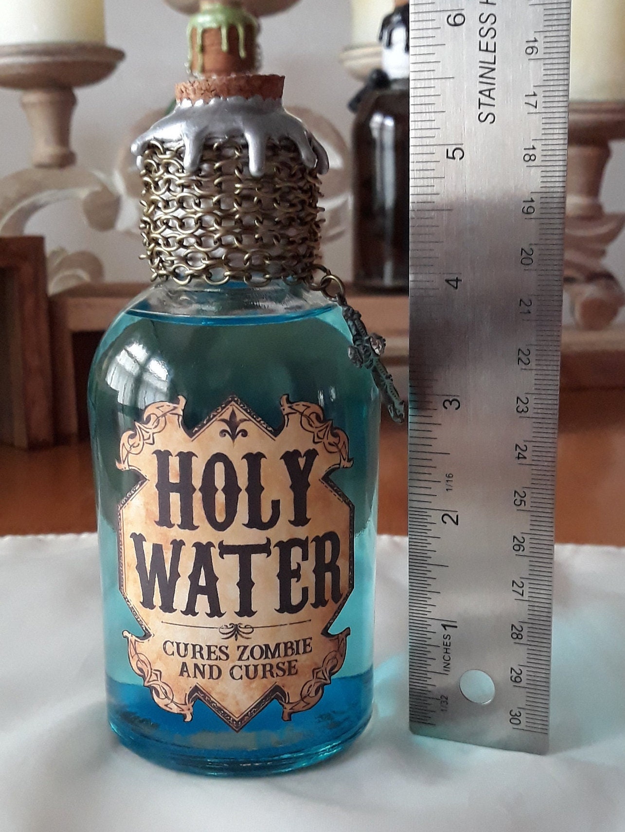 Final Fantasy Inspired HOLY WATER Potion Bottle With Magical - Etsy