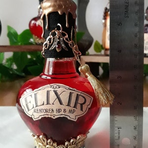 FINAL FANTASY Inspired ELIXIR Potion Bottle With Magical | Etsy