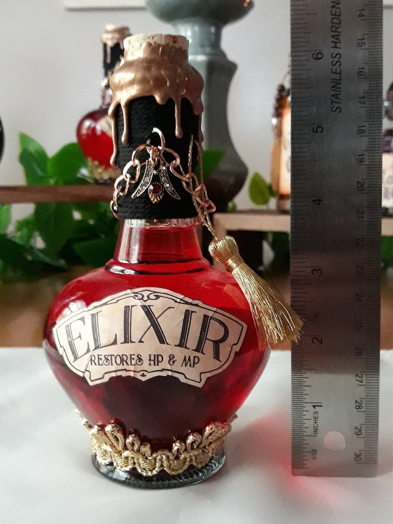 FINAL FANTASY Inspired ELIXIR Potion Bottle With Magical | Etsy