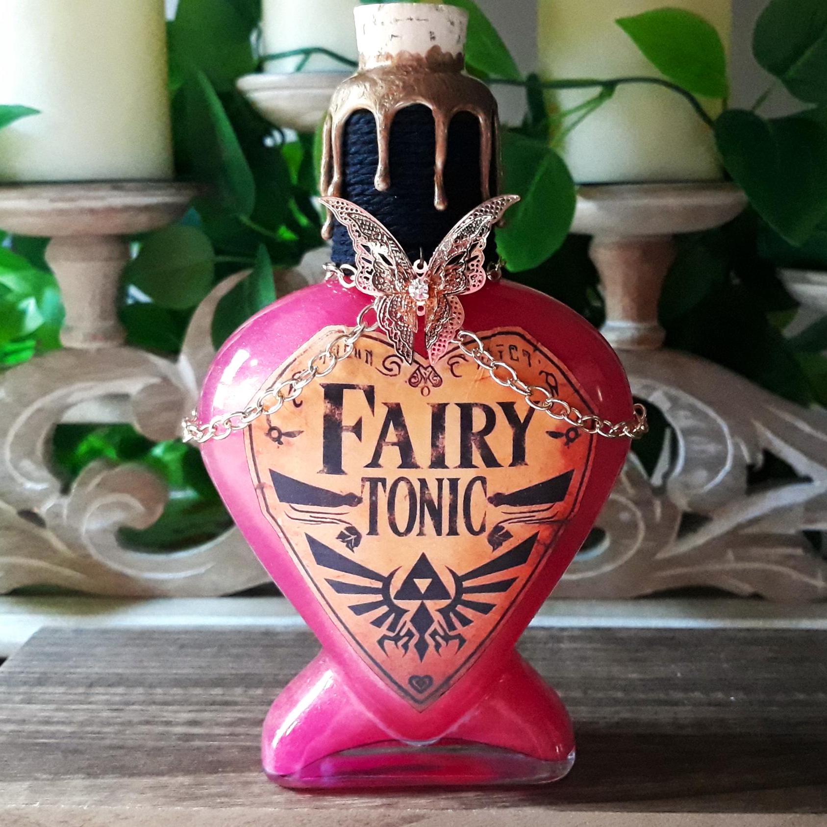 The Legend of Zelda FAIRY TONIC Potion Bottle With Magical Swirling ...