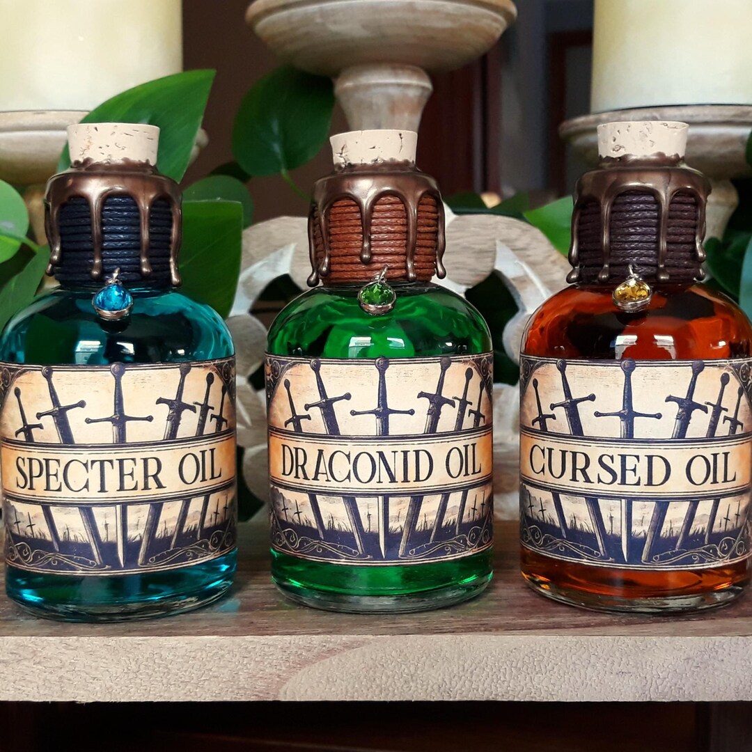 The Witcher Decorative Blade Oil Bottles Set #3 (specter, Cursed ...