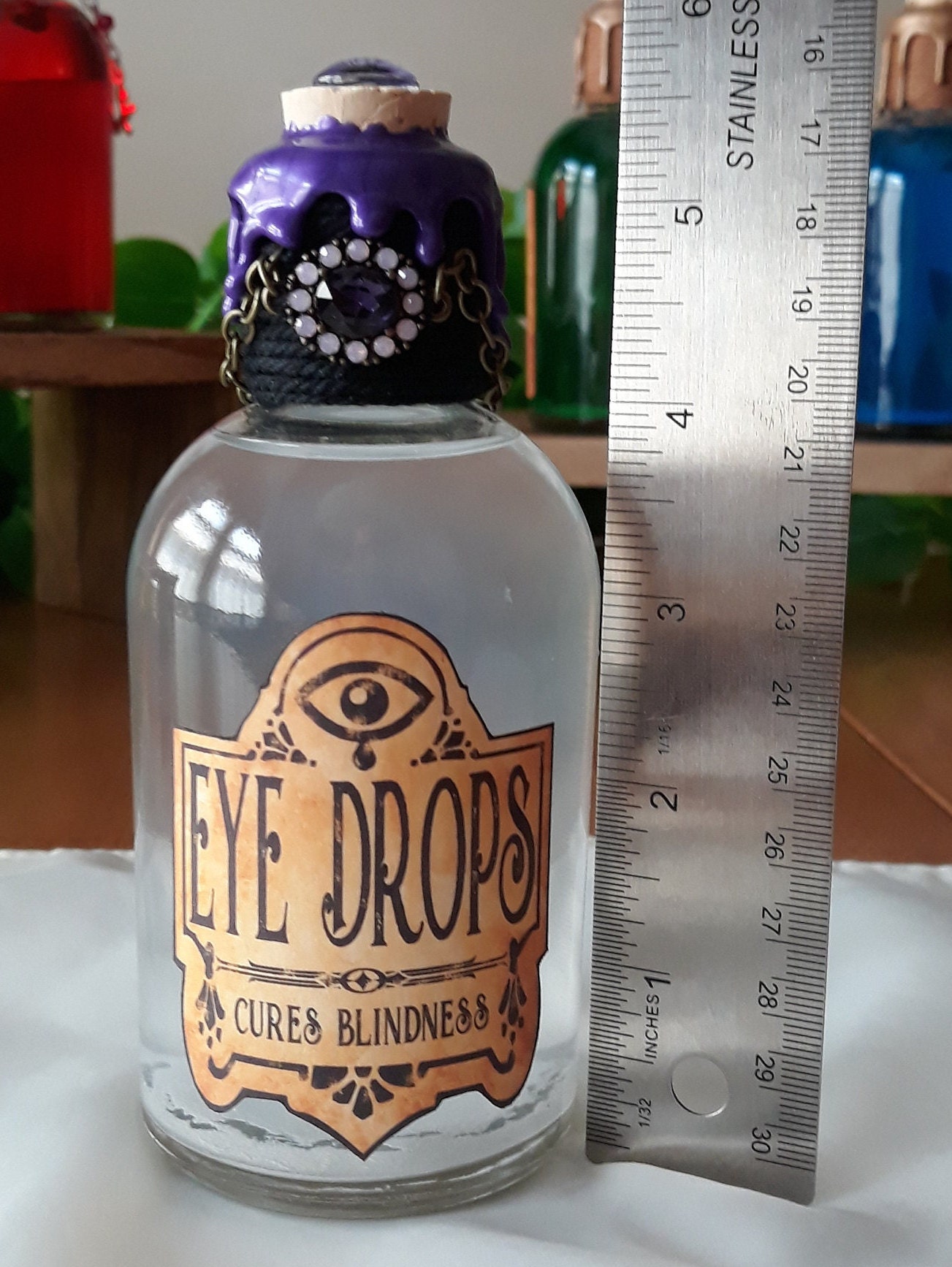 Final Fantasy Inspired EYE DROPS Potion Bottle With Magical - Etsy