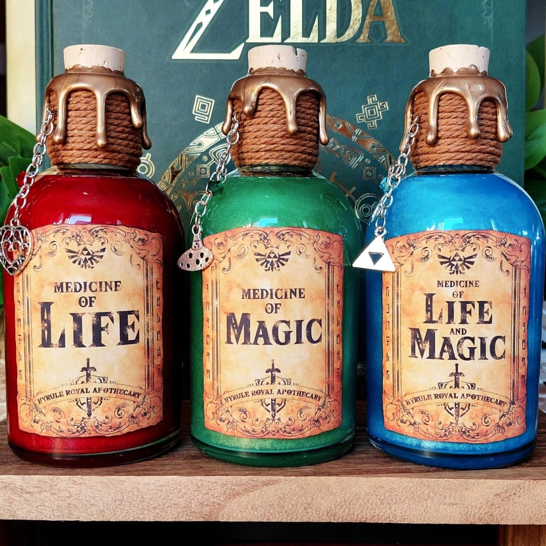 The Legend of Zelda Red, Green and Blue 3 Potion Bundle Inspired by the ...