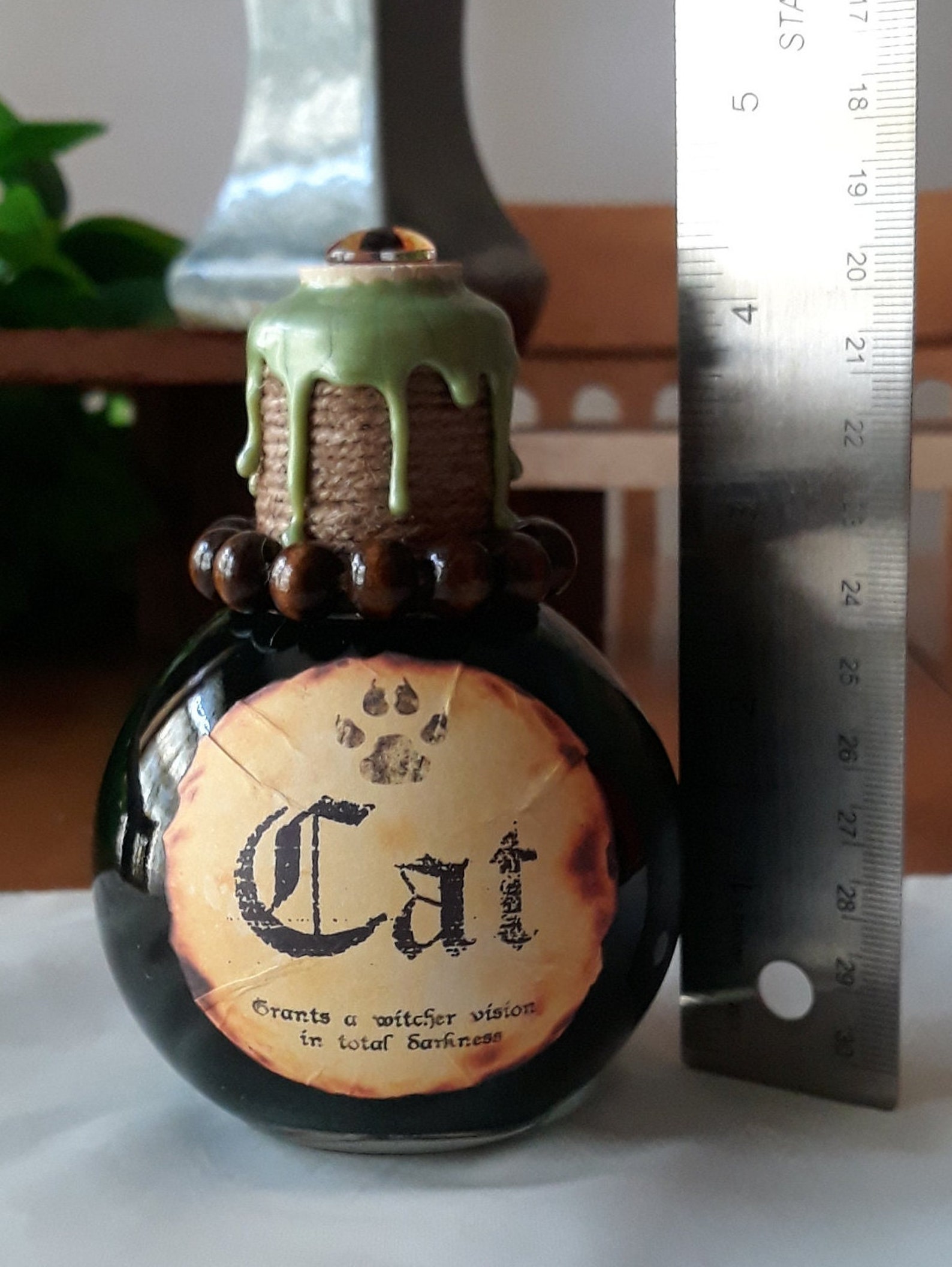 The Witcher CAT Decorative Magic Potion Bottle With - Etsy