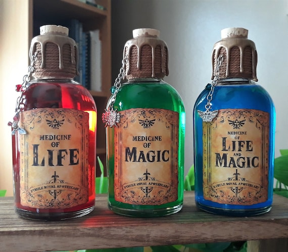 The Legend of Zelda Red Green and Blue 3 Potion Bundle - Etsy