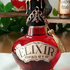 FINAL FANTASY Inspired ELIXIR Potion Bottle With Magical | Etsy
