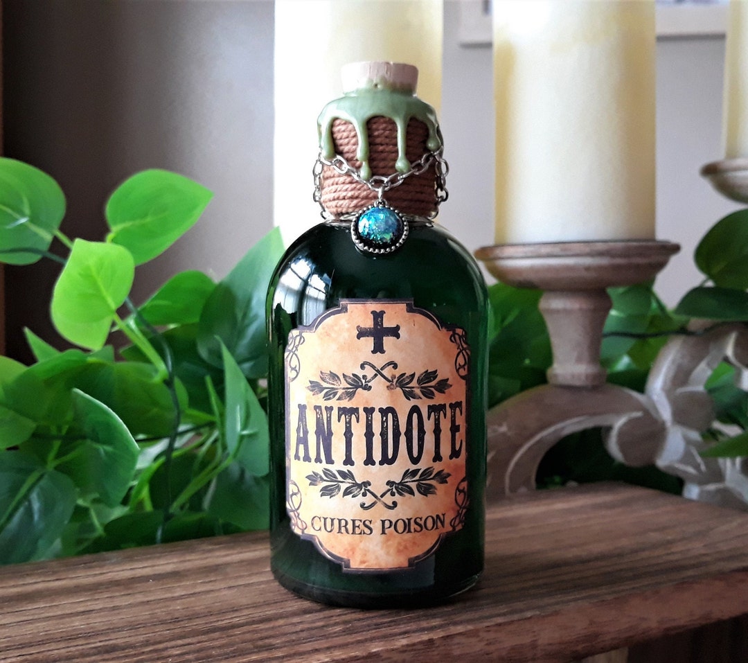 Final Fantasy Inspired ANTIDOTE Potion Bottle With Magical - Etsy