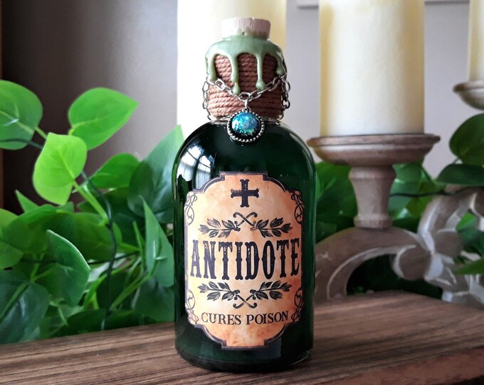 Final Fantasy Inspired ANTIDOTE Potion Bottle With Magical - Etsy