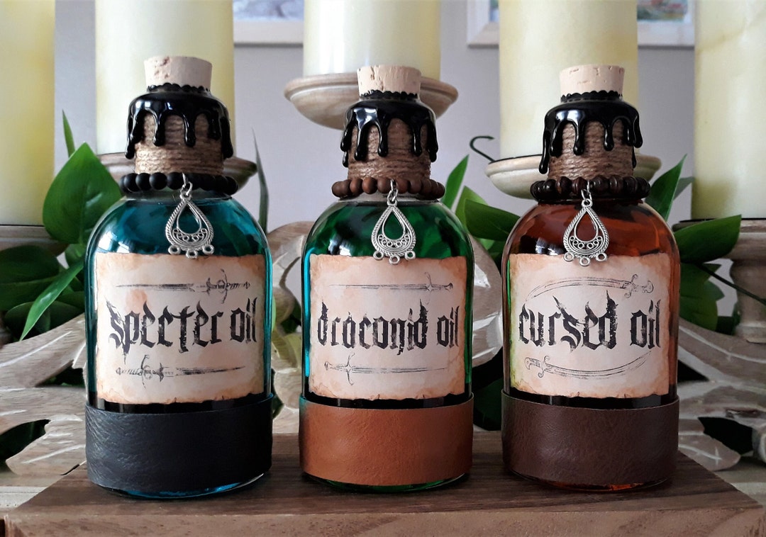 The Witcher Decorative Blade Oil Bottles Set 3 specter - Etsy
