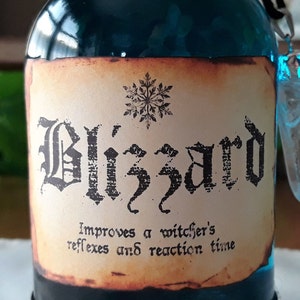 The Witcher BLIZZARD Decorative Interactive Potion Bottle With Swirling ...
