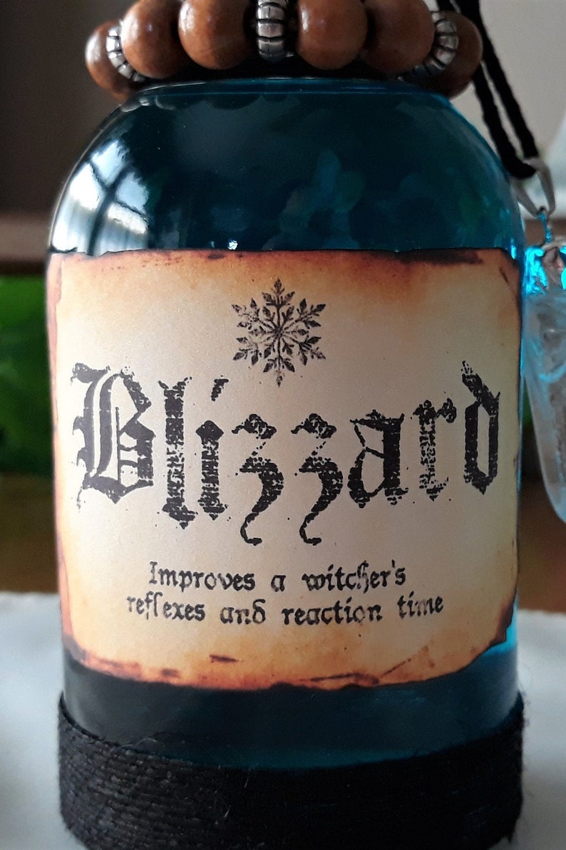 The Witcher BLIZZARD Decorative Interactive Potion Bottle With - Etsy