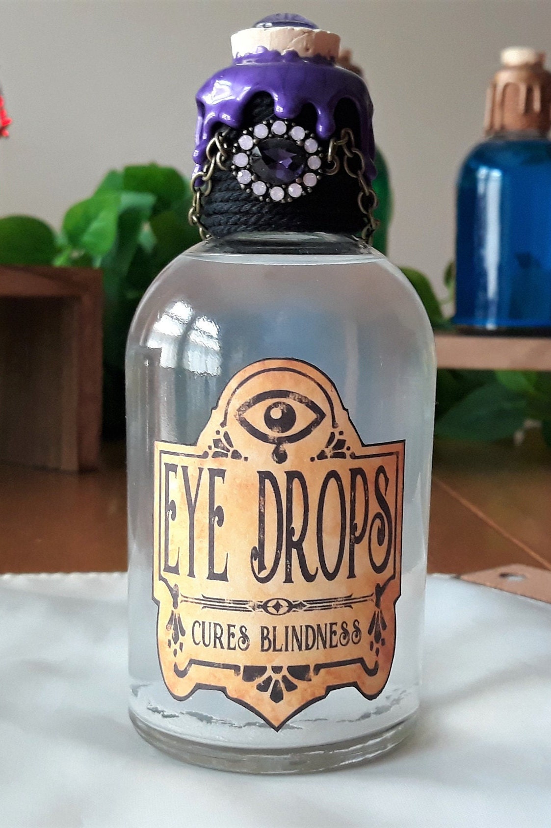 Final Fantasy Inspired EYE DROPS Potion Bottle With Magical - Etsy